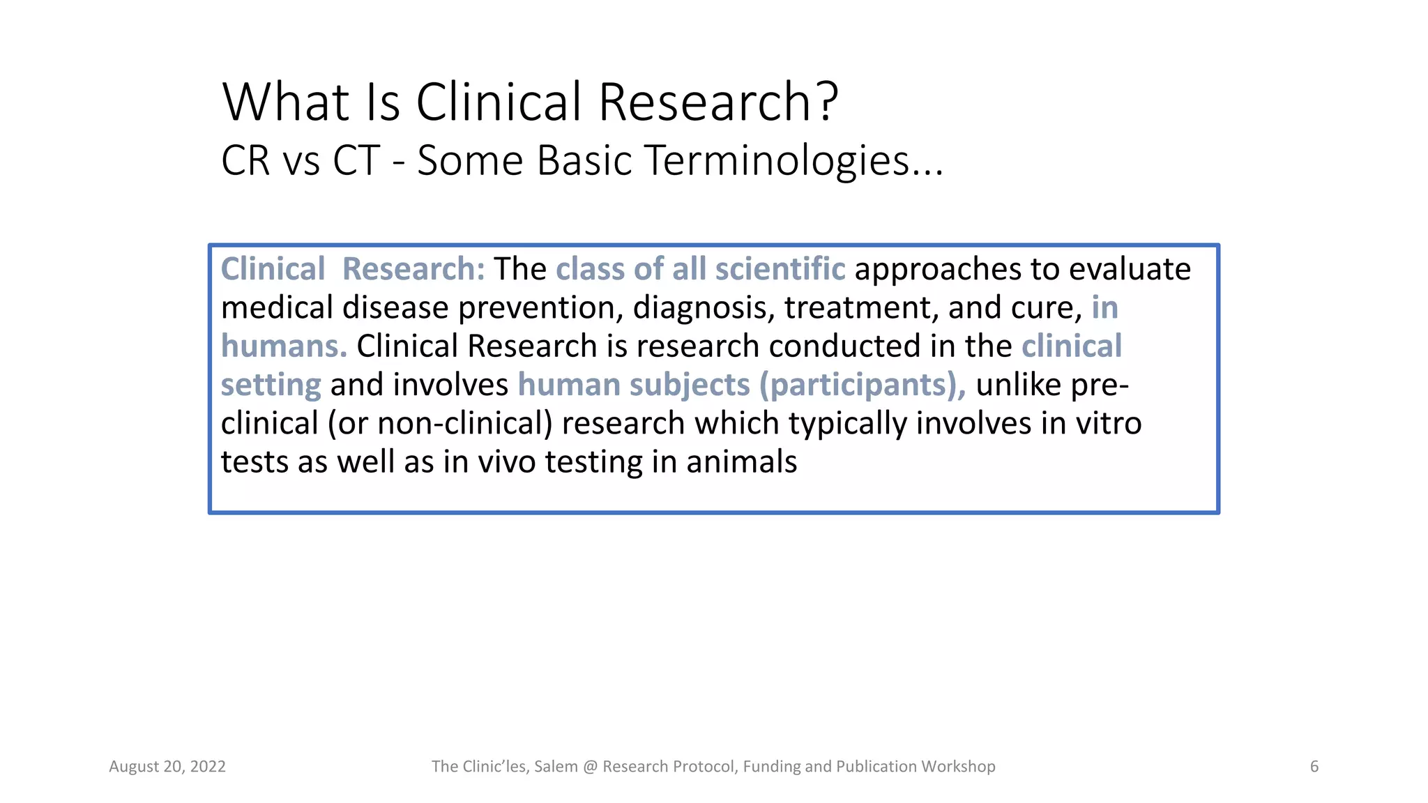Clinical research | PPTX
