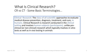 Clinical research | PPTX