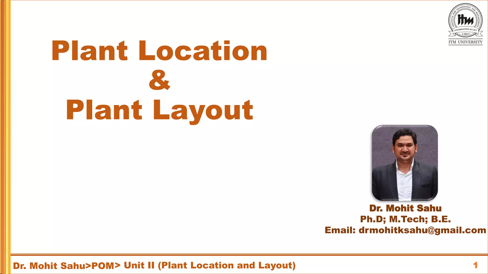 Plant Location and Plant Layout | PDF