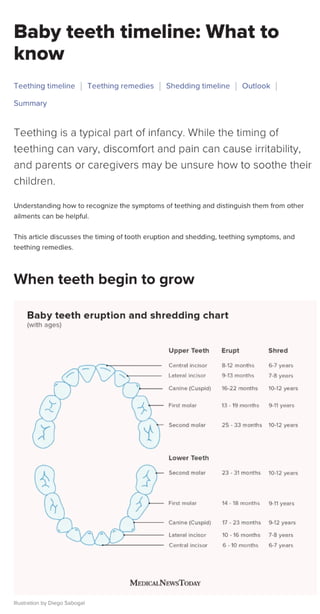 Baby Teeth timeline: What to know | PDF