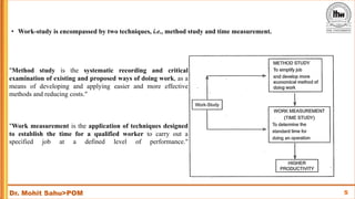 Work Study, Method Study | PDF