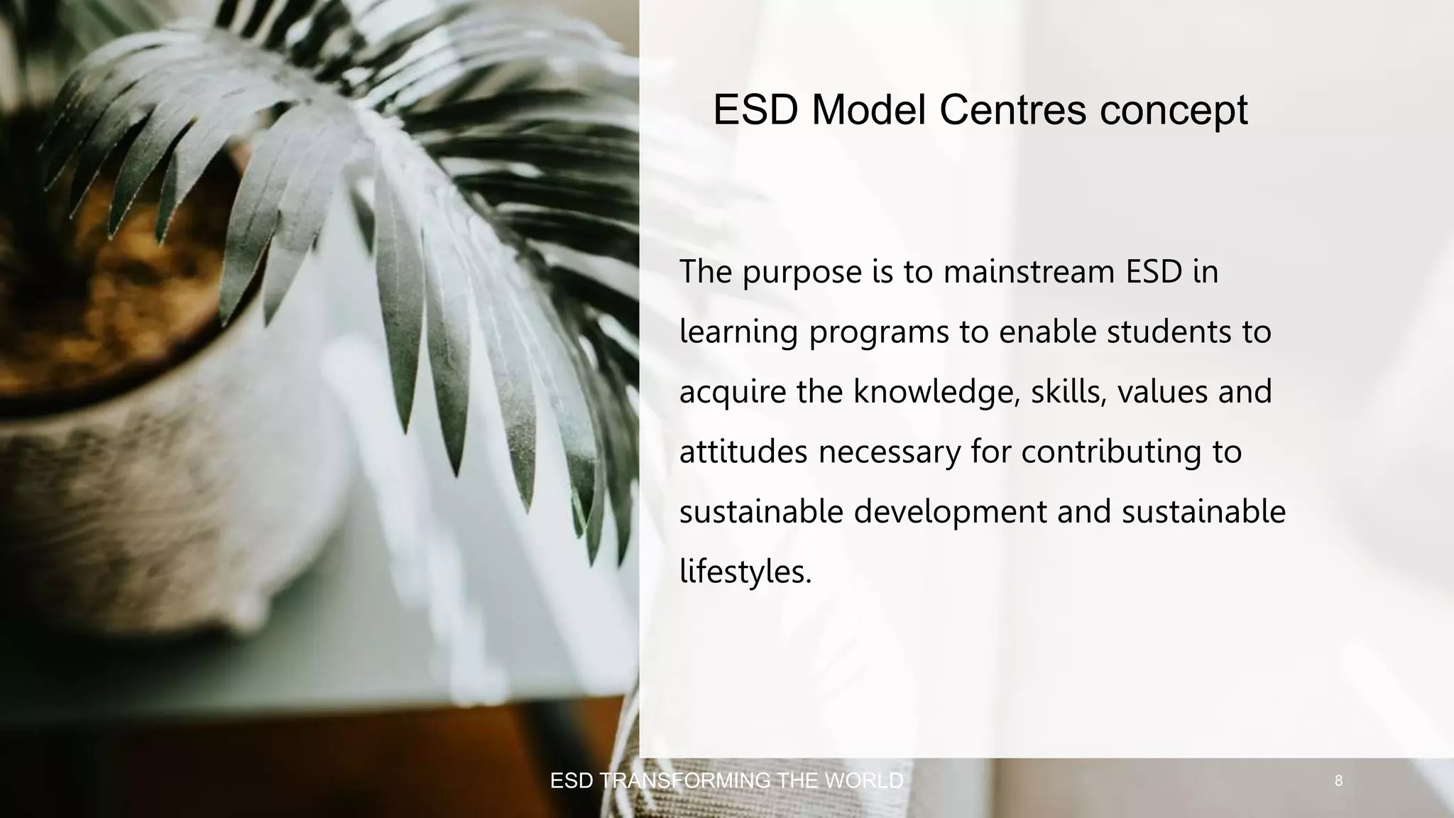 ESD Model Centres in Kenya | PPTX