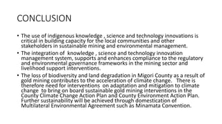 Indigenous Knowledge, Science and Technology Innovation in Gold Mining ...