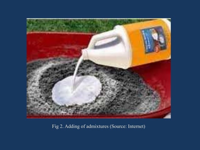 Admixtures in concrete/Types of admixtures | PPTX