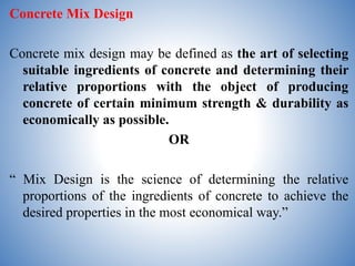 Concrete Mix Design | PPTX