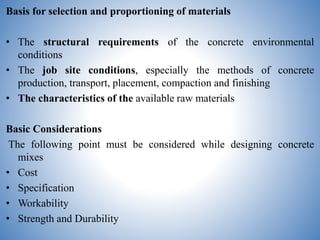 Concrete Mix Design | PPTX