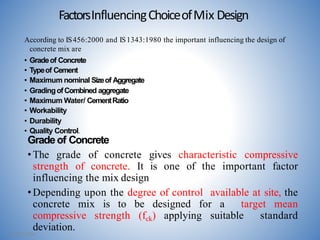 Concrete Mix Design | PPTX