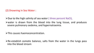 pathophysiology of drowning.pptx Dr. Haricharan MD RIMS Imphal . MBBS ...