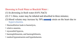 pathophysiology of drowning.pptx Dr. Haricharan MD RIMS Imphal . MBBS ...