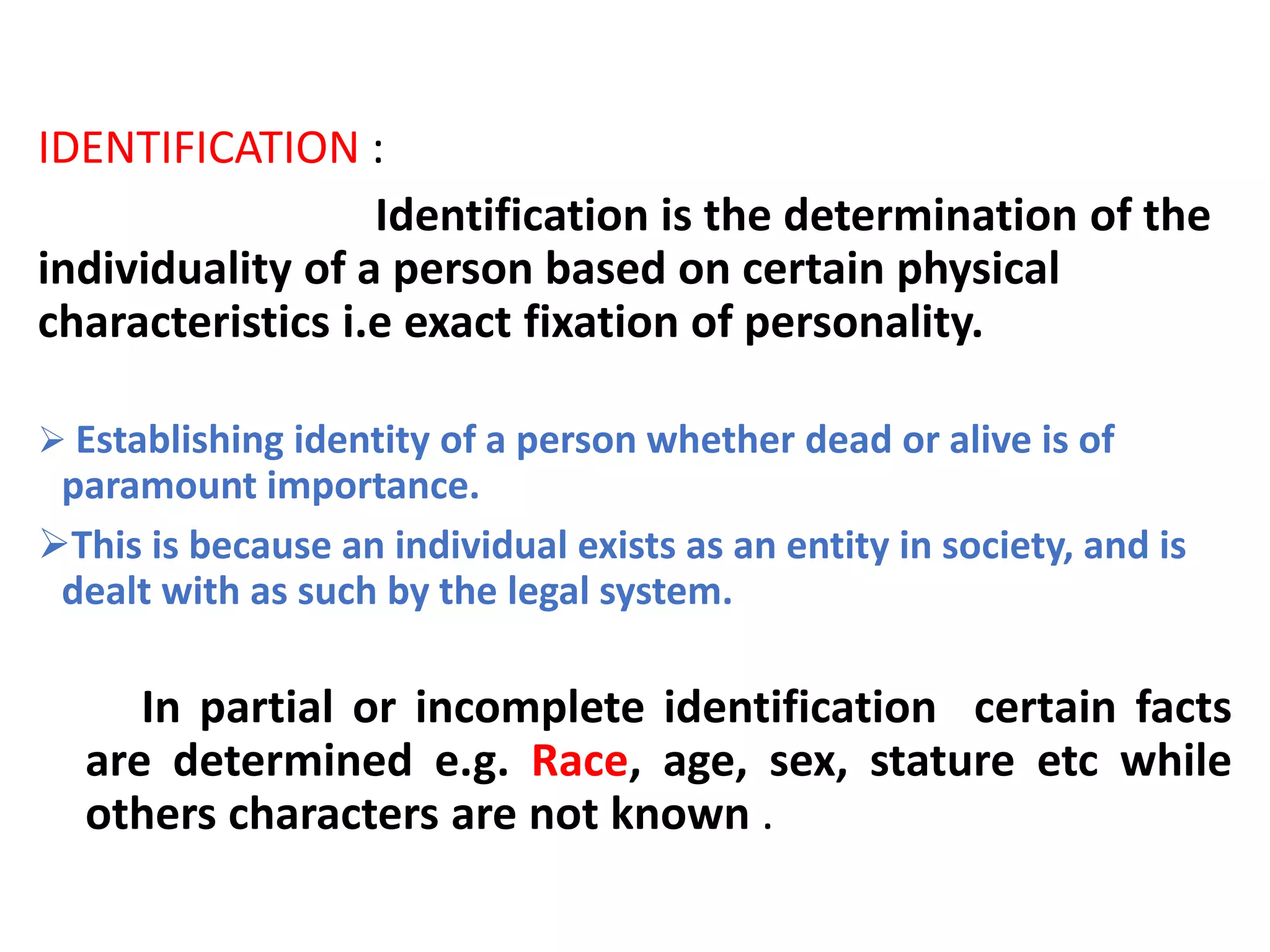 DETERMINATION OF RACE FROM HUMAN REMAINS.pptx Dr. Haricharan MD RIMS ...