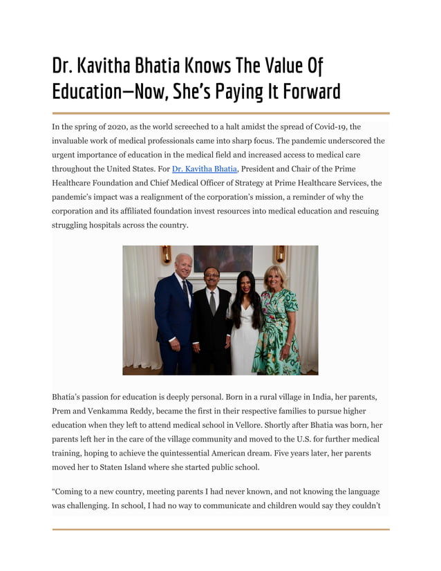 Dr. Kavitha Bhatia Knows The Value Of Education—Now, She’s Paying It Forward.pdf