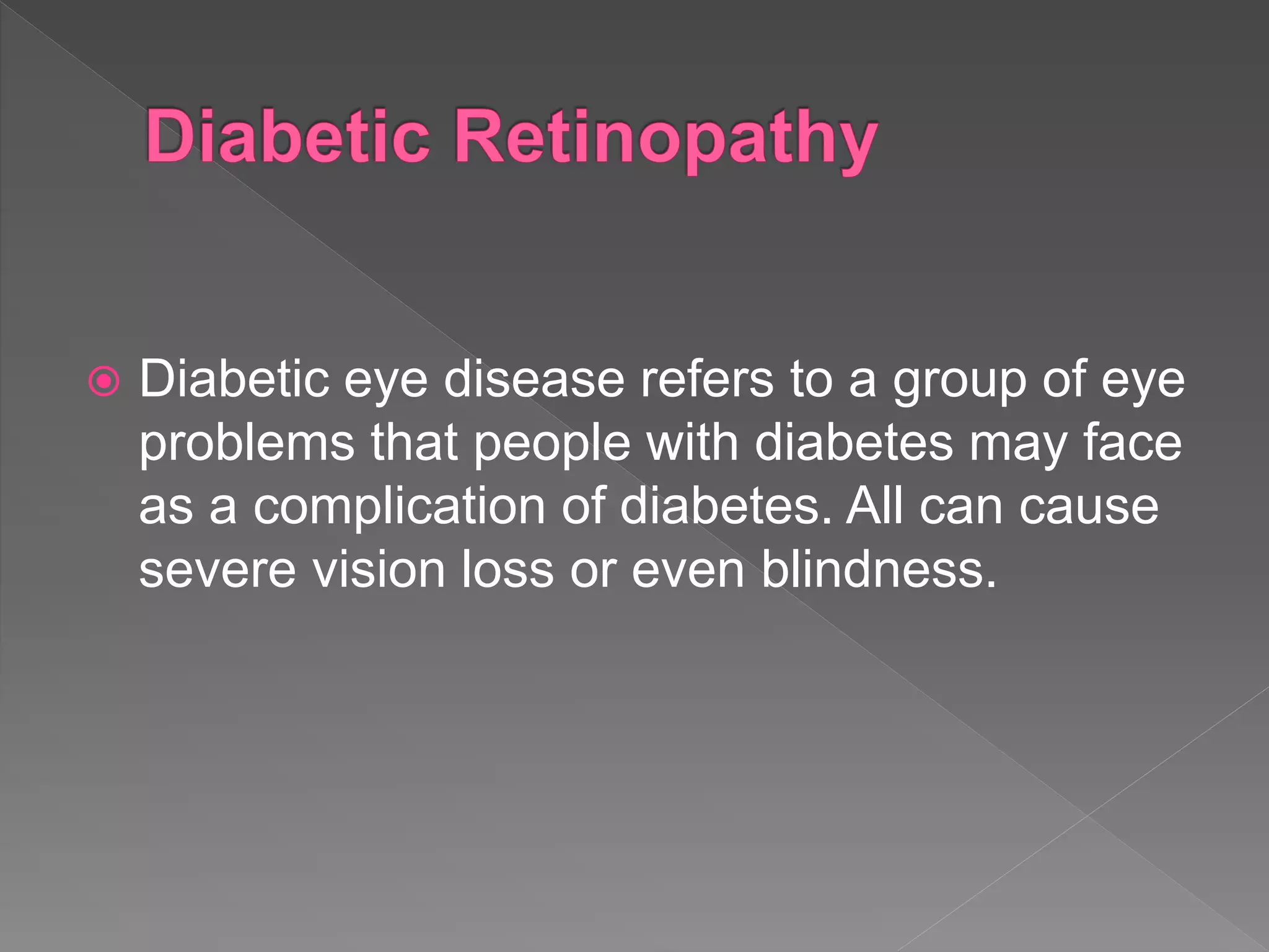 Diabetic retinopathy | PPTX