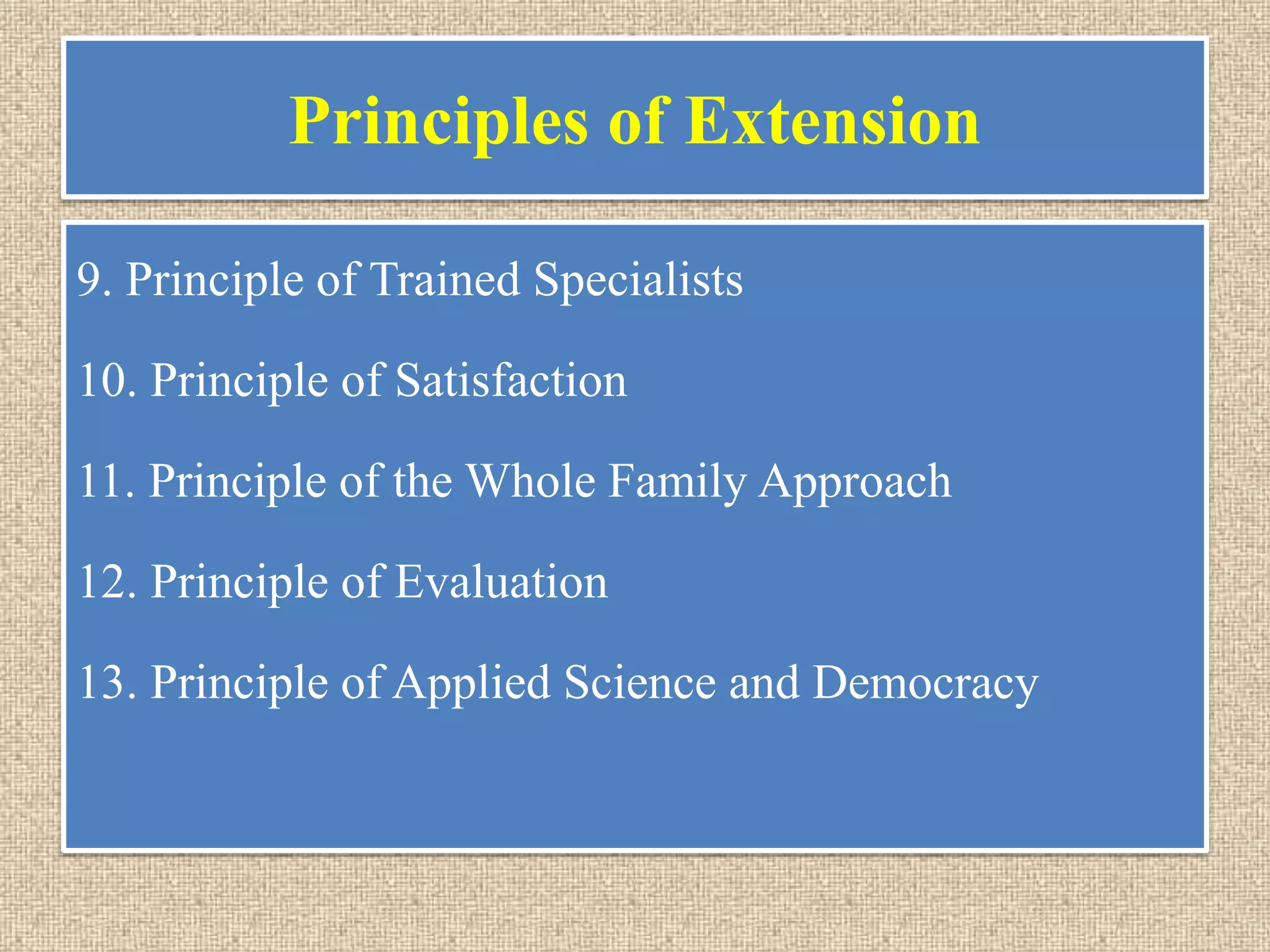 Dimensions of Agricultural Extension | PPTX