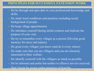 Dimensions of Agricultural Extension | PPTX