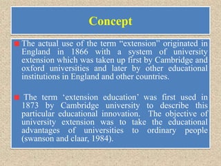 Dimensions of Agricultural Extension | PPTX