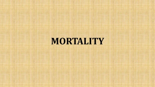 Morbidity and Mortality Meet | PPTX