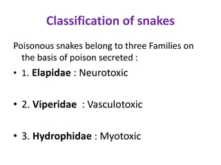 DR.MONIKA G PPT ON SNAKE BITE.pptx | Dental Health | Diseases and ...