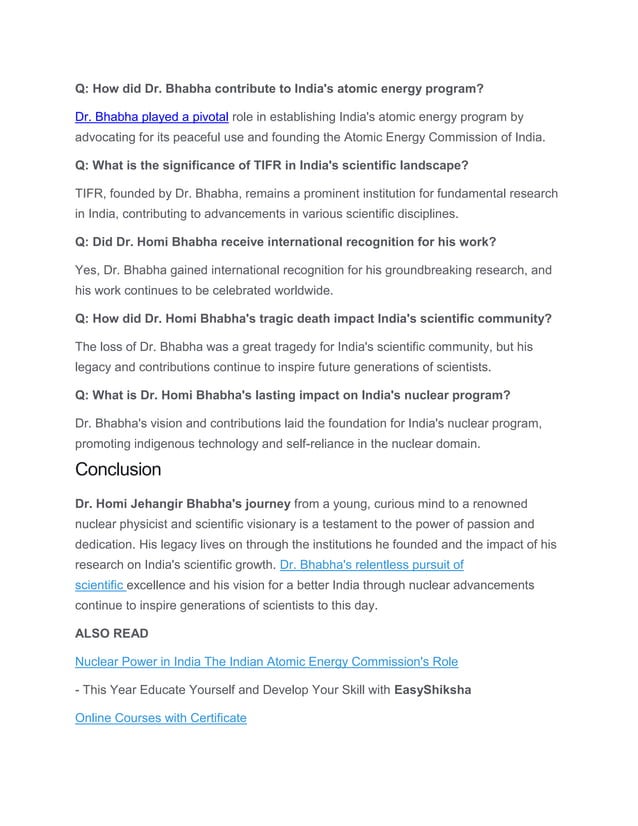 Dr. Homi Bhabha The Pioneering Scientist who Transformed India's ...