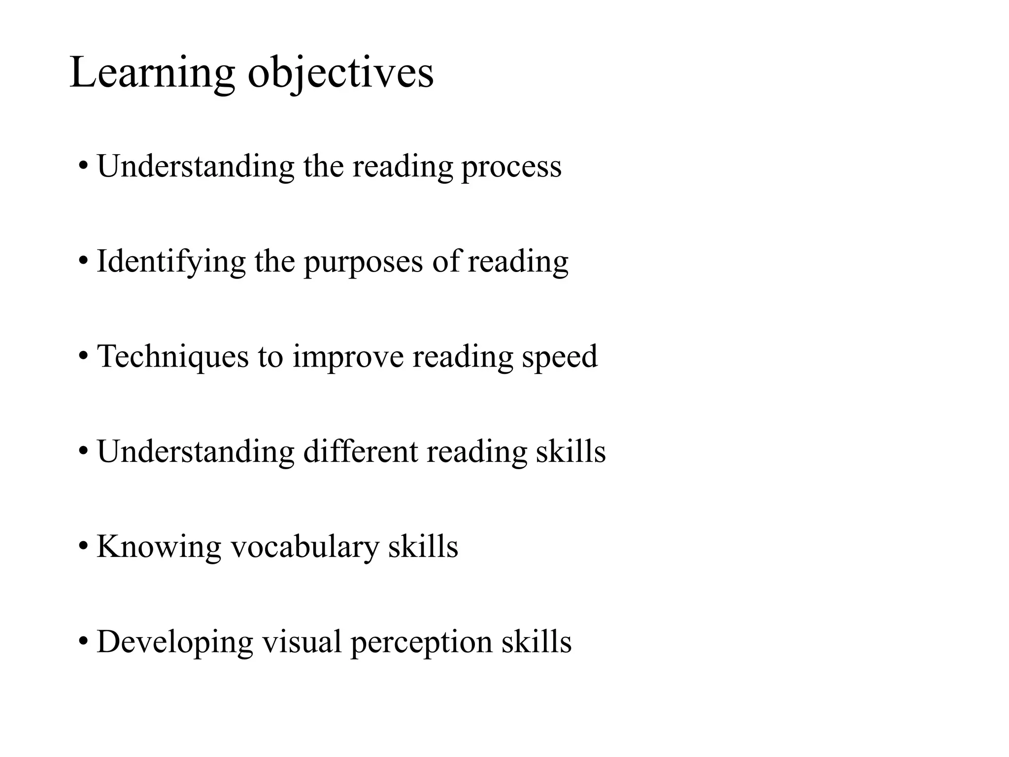Reading skills, PPT - Dr.D.V.Rao