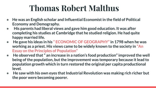 ' Malthus Population Theory'.pptx | Reproductive Health | Diseases and ...