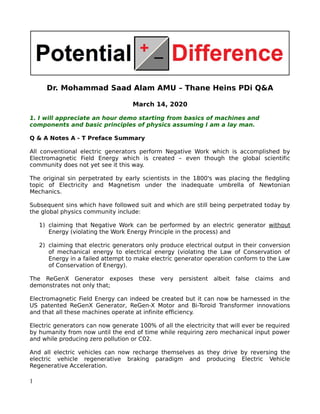 Dr. Alam Q & A ReGenX Generator, ReGen-X Motor and Bi-Toroid Transformer Demonstration.pdf ...