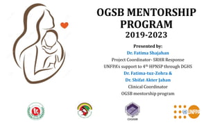 Dr. shifat Mentorship program urban bangladesh .pptx