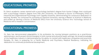 Dr. Bobby Kato's Journey Through Healthcare Balancing Roles and ...