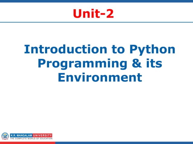 Dr. Tanvi FOCP Unit-2 Session-1 PPT (Revised).pdf
