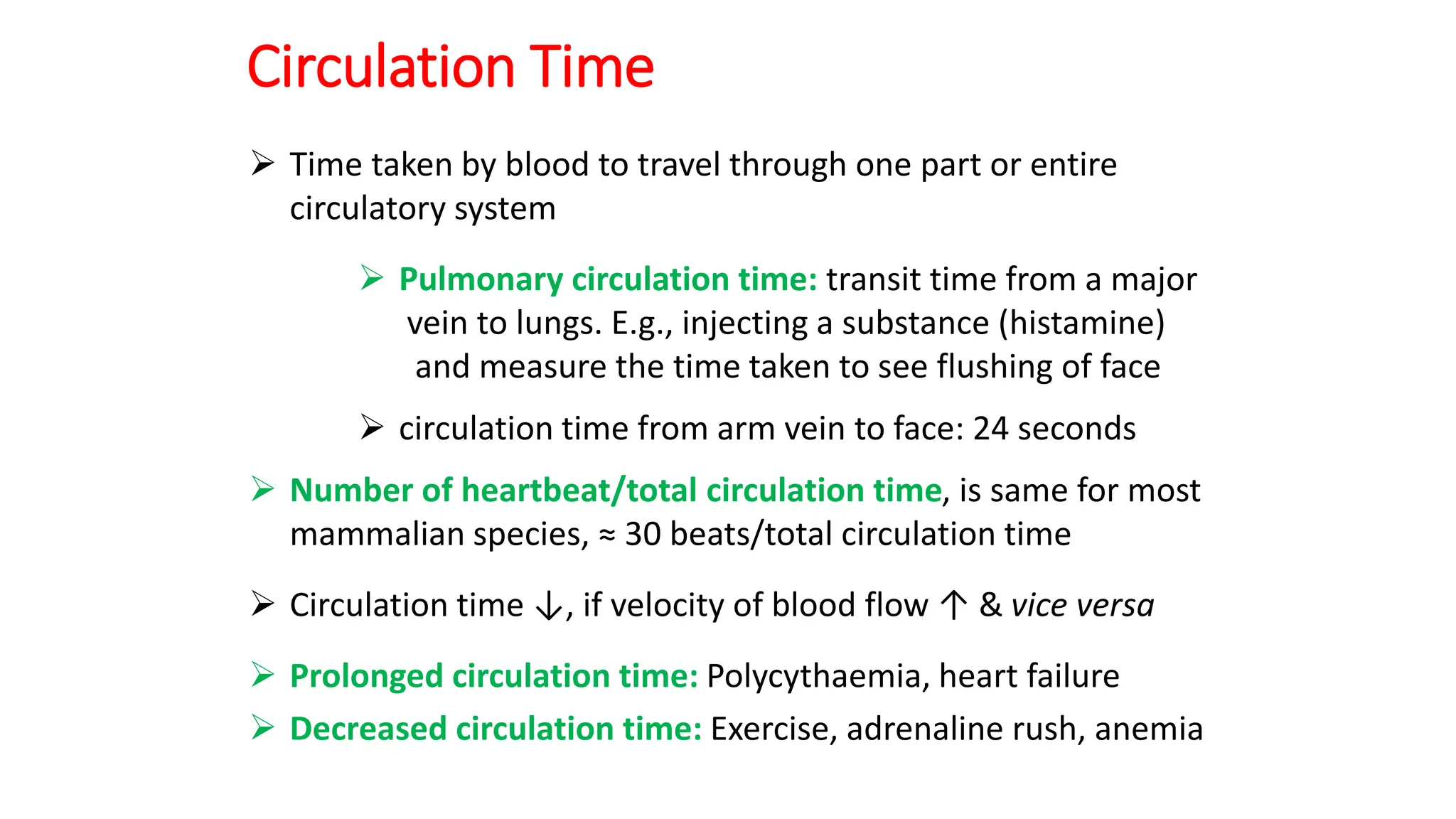 CIRCULATION IN HUMAN AND VETERINARY PHYSIOLOGY | PPT