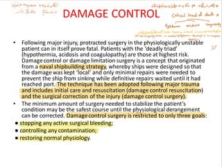 pelvis trauma & damage control surgery and its management | PPT