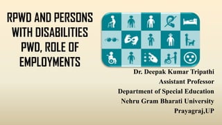 Under the Rights of Persons with Disabilities Act 2016 | PDF