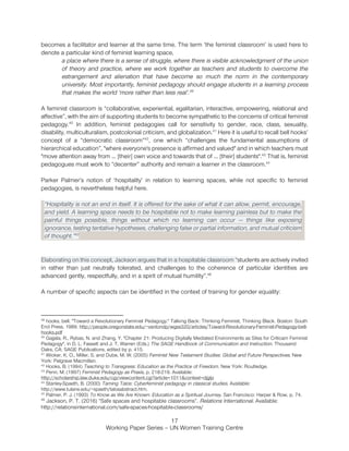 Feminist Pedagogies In Training For Gender Equality - Prepared by Dr ...