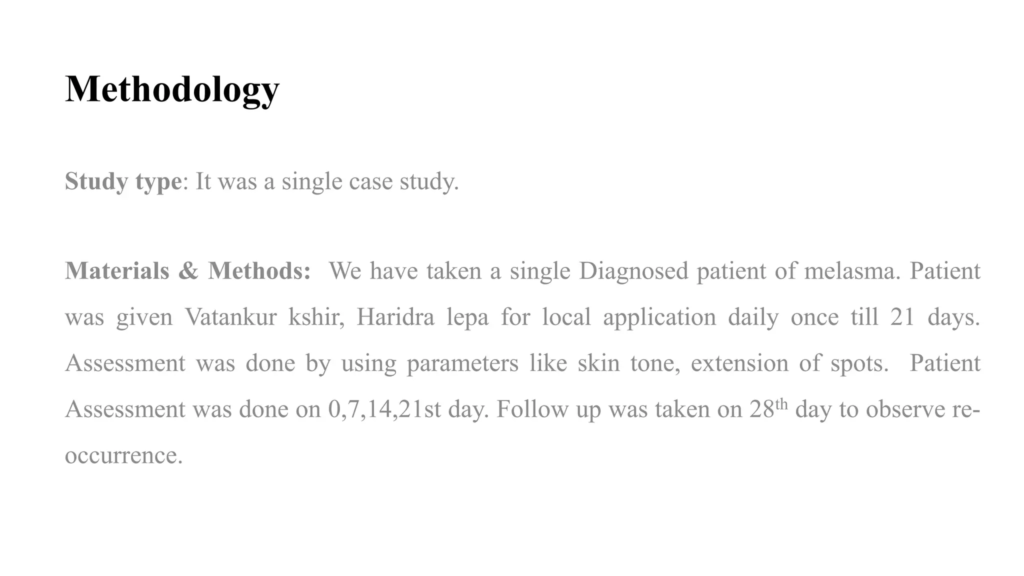 A Single case study of Vatankur Kshir & Haridra churna lepa in ...