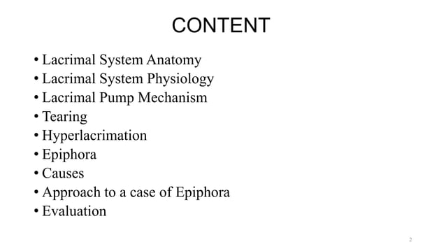 CAUSES AND EVALUATION OF EPIPHORA-DR.PRABHAT DEVKOTA.pptx | Eye and ...