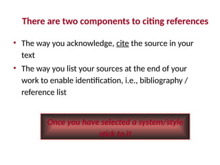 Referencing in Research by Dr.Rajesh Kulkarni | PPTX