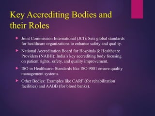 Importance of Quality & Accreditation in Healthcare | PPTX