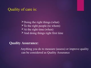 Importance of Quality & Accreditation in Healthcare | PPT