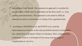 Zygomatic Orbital Fracture : The Lower Blephroplasty Incision as a ...