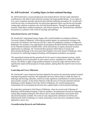 Dr. Jeff Geschwind A Leading Figure in Interventional Oncology.docx