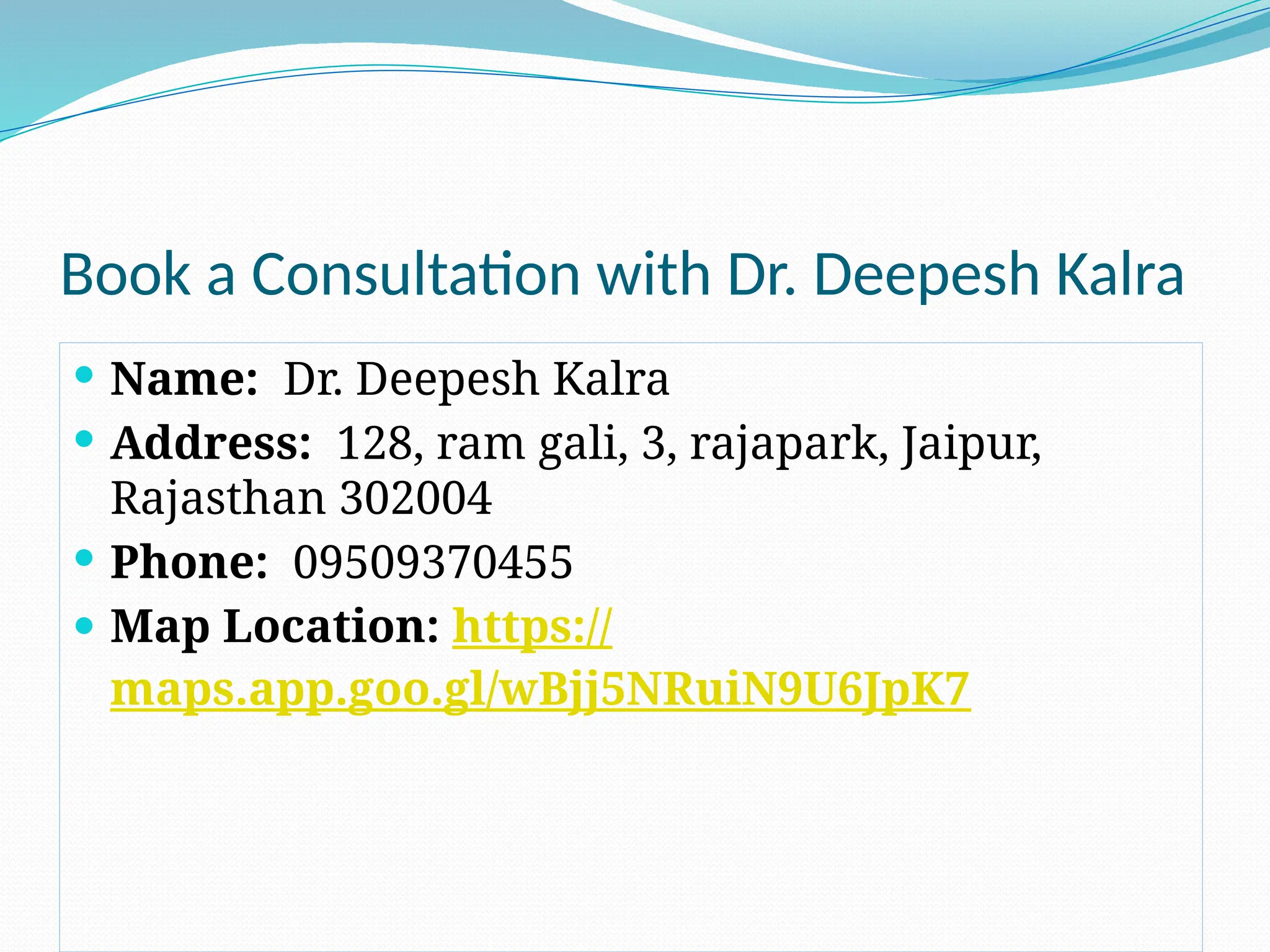 Dr. Deepesh Kalra - Best Urologist in Jaipur 2.pptx
