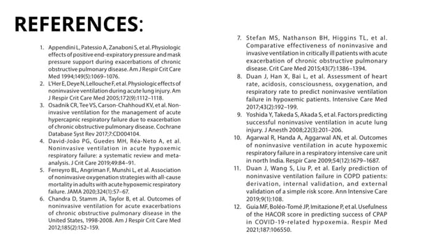HACORE SCORE SYSTEM IN PATIENTS WITH COPD EXCERBATION SUSPESTING NIV ...