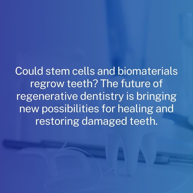 Could stem cells and biomaterials regrow teeth? | PDF