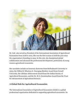 Dr. Uma Lele_ A Legacy of Leadership in Global Agricultural Economics.pdf