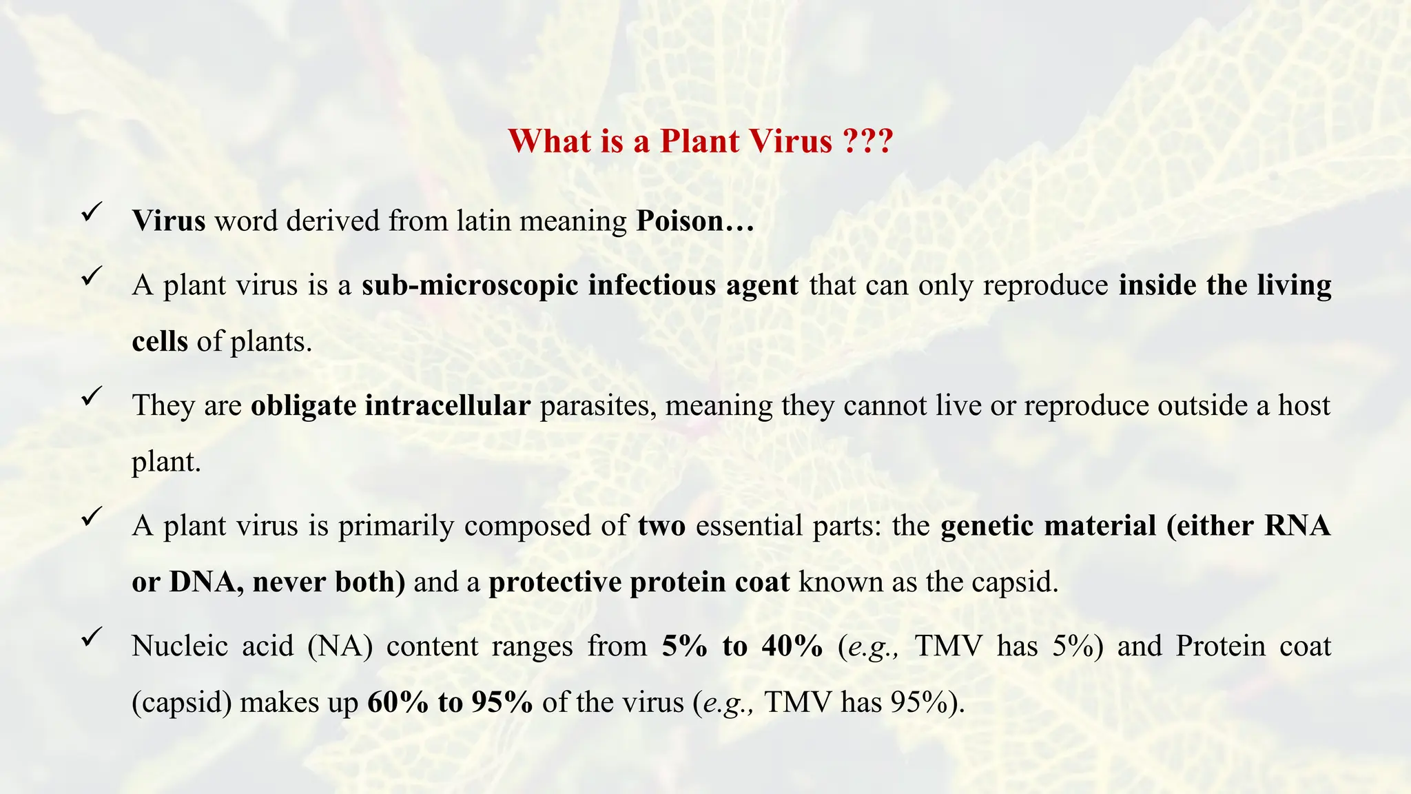 How Plant Viruses Spread: Modes of Transmission | PPT