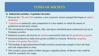 anthropology Society and it's types from everyday notes | PPTX