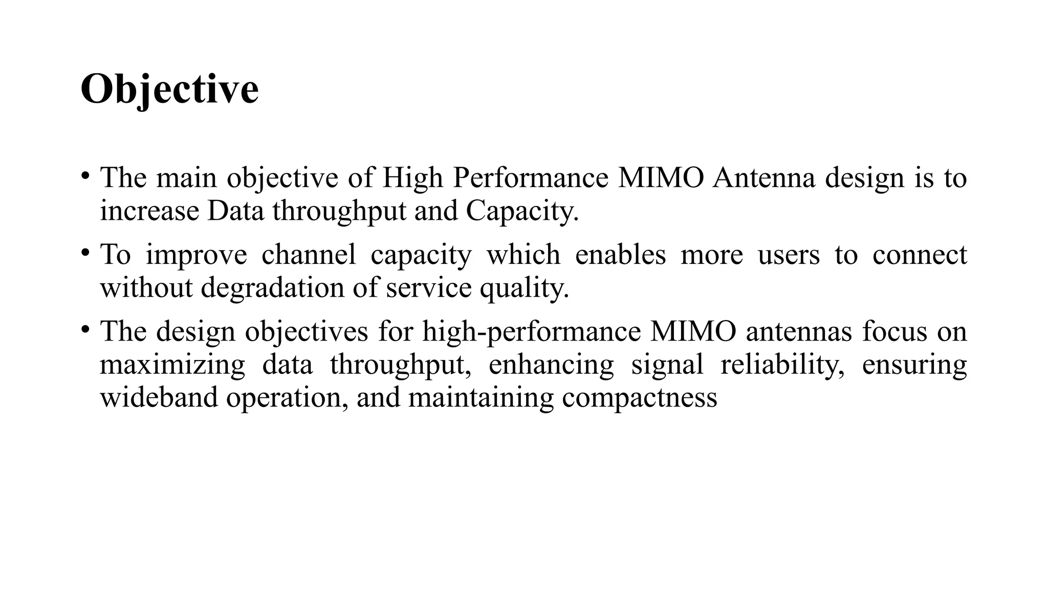 Photonic Band Gap and MIMO Antenna for Modern Application | PPTX