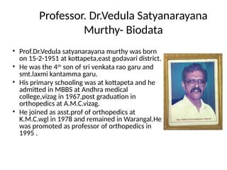 dr.vsn murthy biodata Warangal 2010.pptx