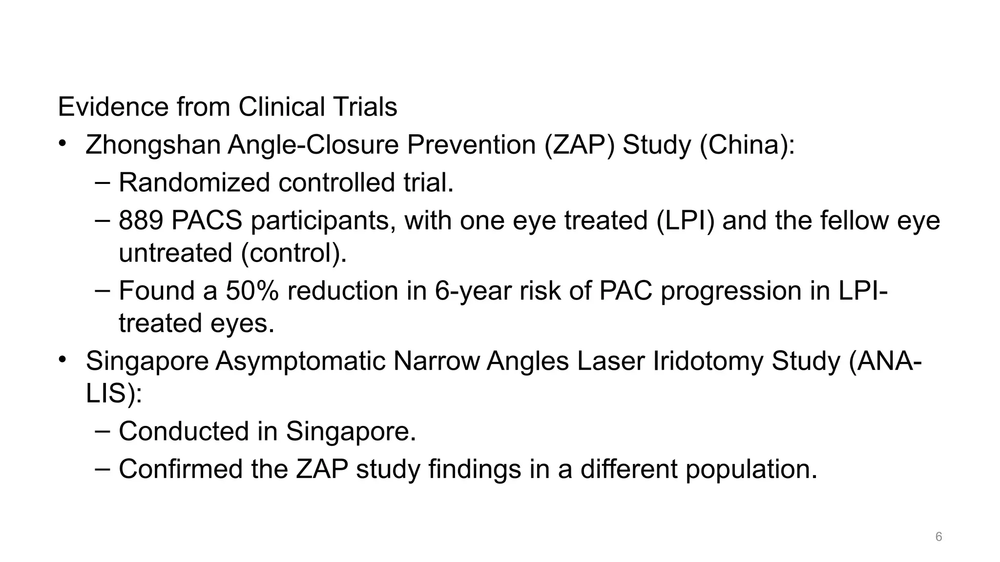 Zhongshan Angle Closure Prevention (ZAP) Study Journal Club ...