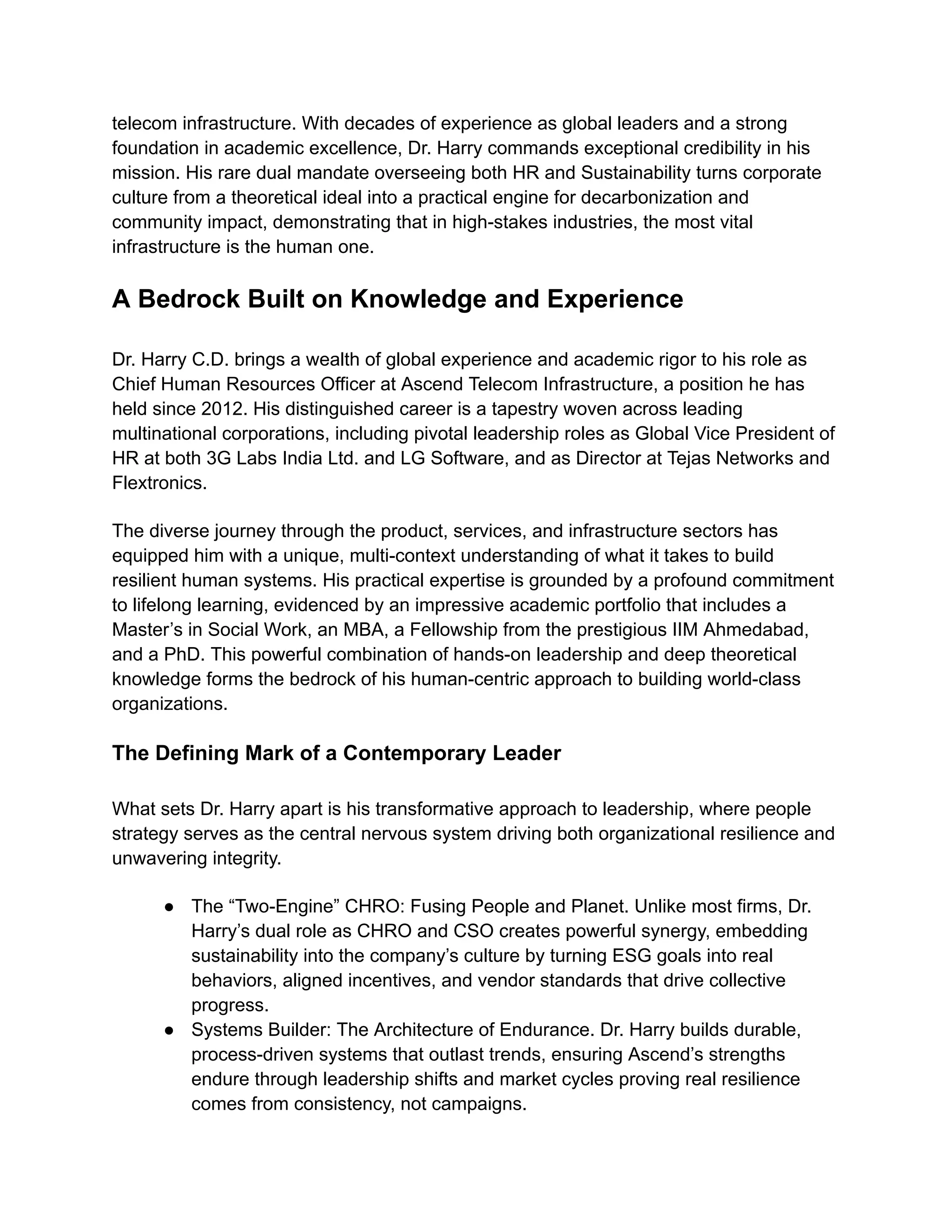 Dr. Harry CD_ Architect of Resilient Organizations Where People ...