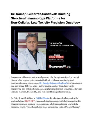 Dr. Ramón Gutiérrez-Sandoval_ Building Structural Immunology Platforms ...
